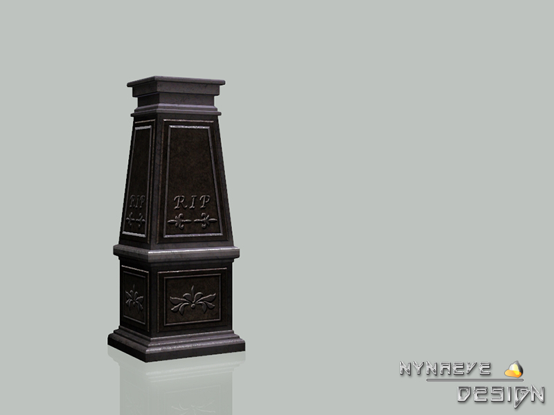 The Sims Resource | Halloween Props - RIP Obelisk