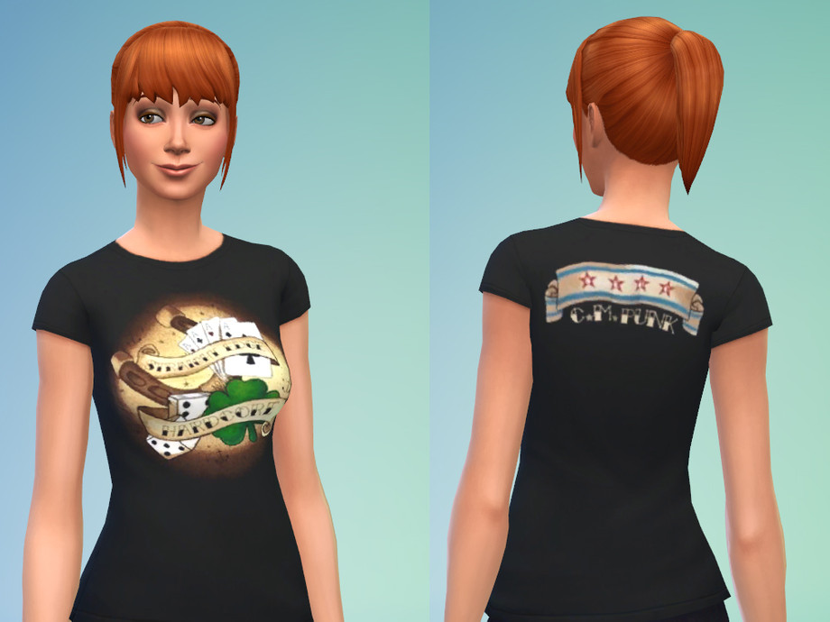 The Sims Resource | WWE Diva Shirts Set 5