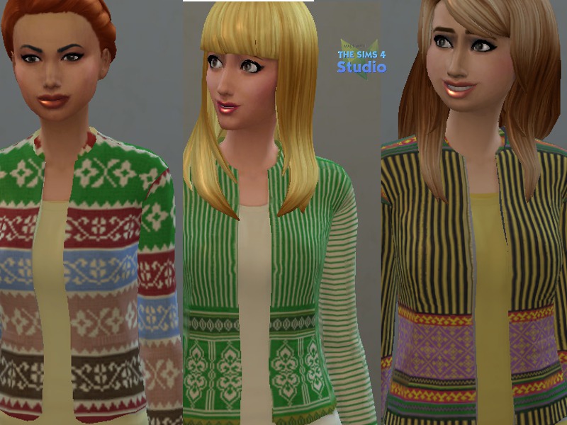 The Sims Resource | Tweed jacket recolor