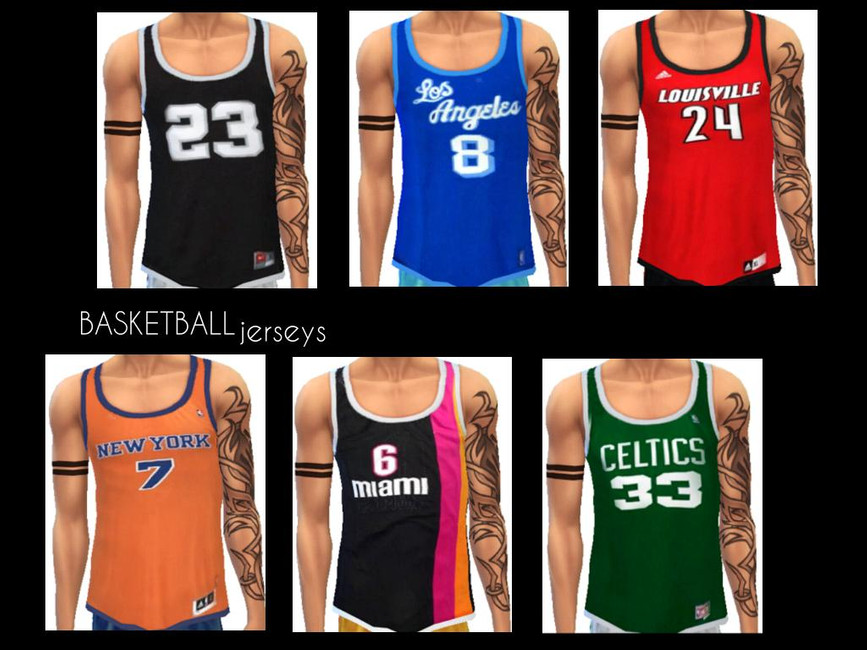 The Sims Resource - Basketball Jersey