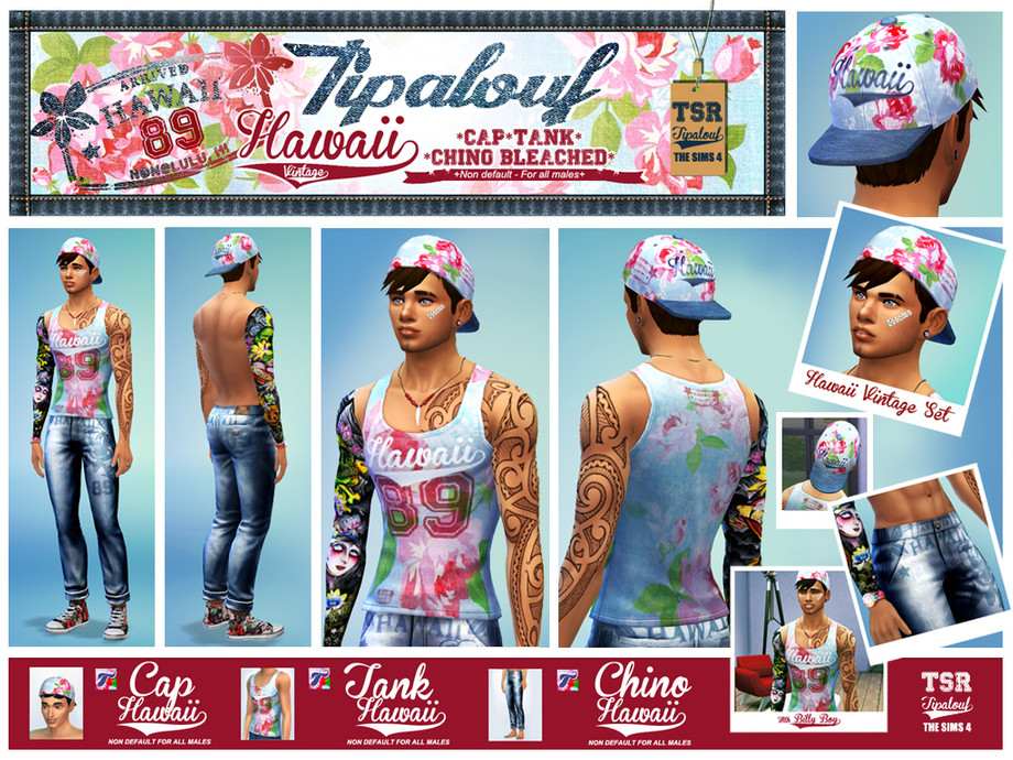 The Sims Resource | Hawaii Vintage SET