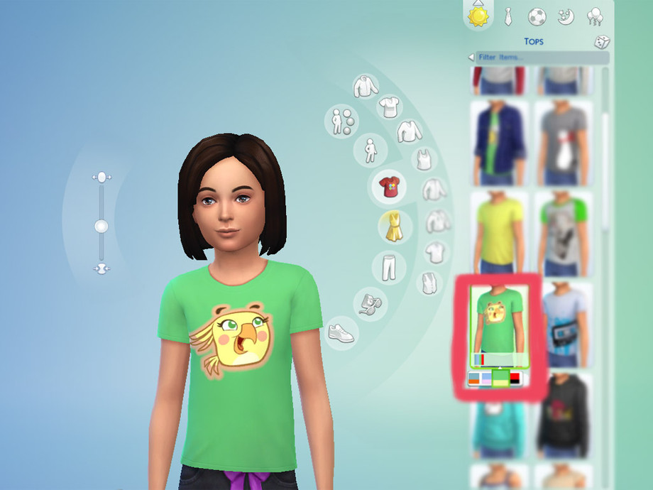 The Sims Resource | Angry Birds Kids Tees