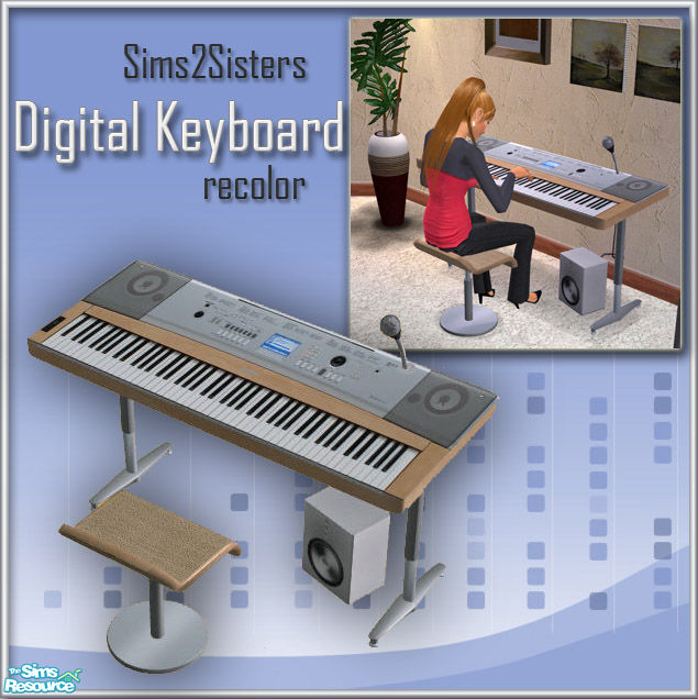 The Sims Resource | S2S Digital Keyboards - Recolor 4
