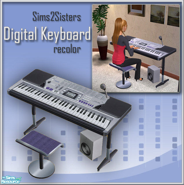 The Sims Resource - S2S Digital Keyboards - Recolor 1