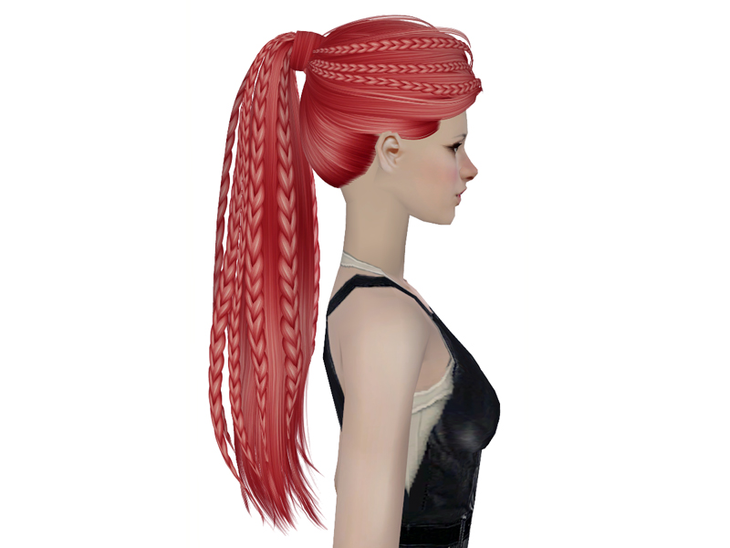 The Sims Resource | Skysims Hair 243 Red