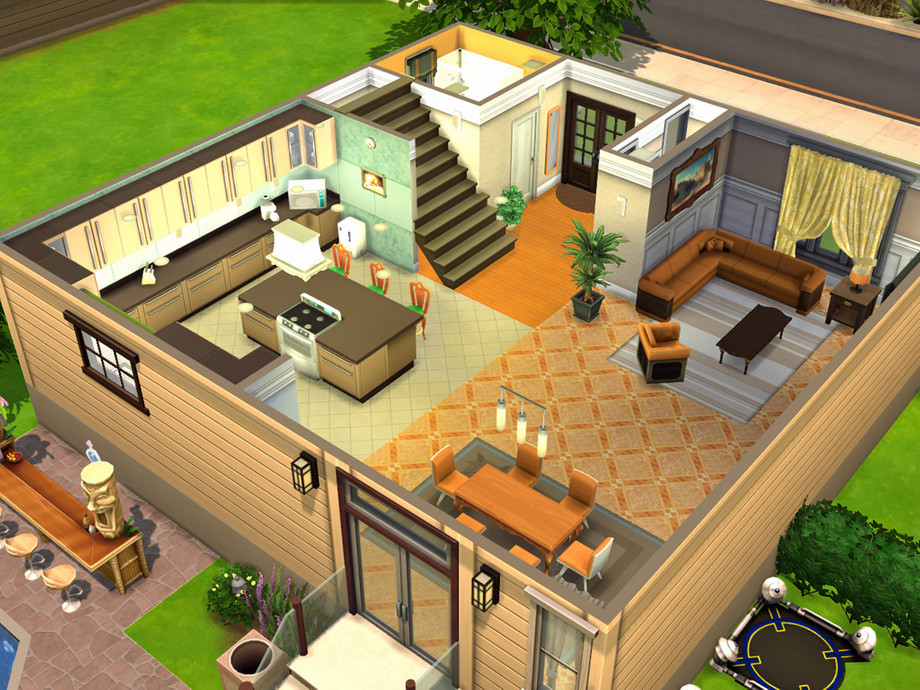 The Sims Resource | Modern Square House