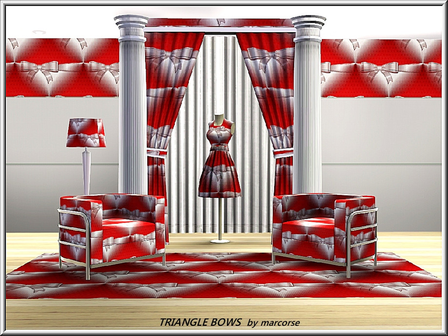 The Sims Resource | Triangle Bows_marcorse
