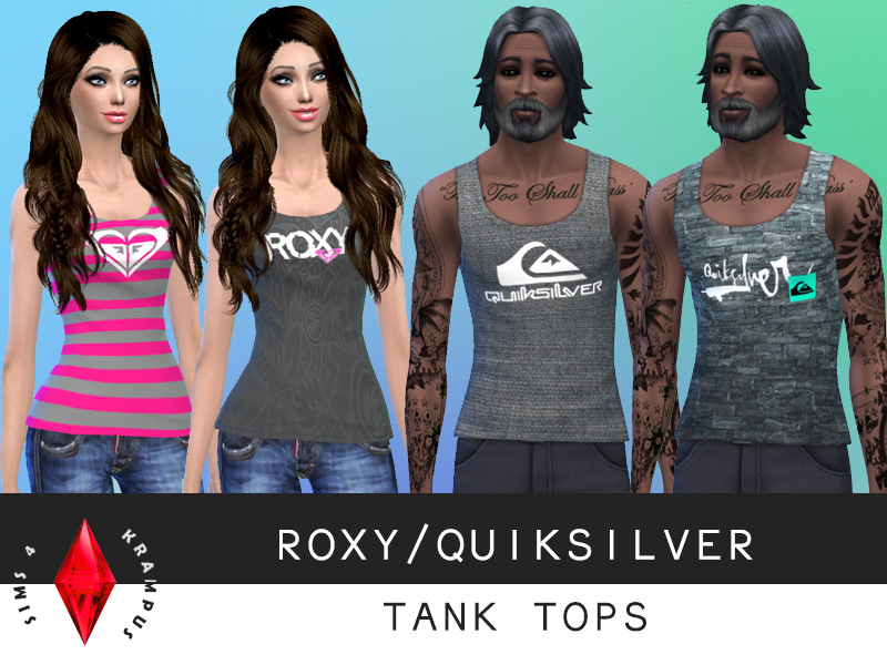 The Sims Resource | 2 Female Roxy Tanks