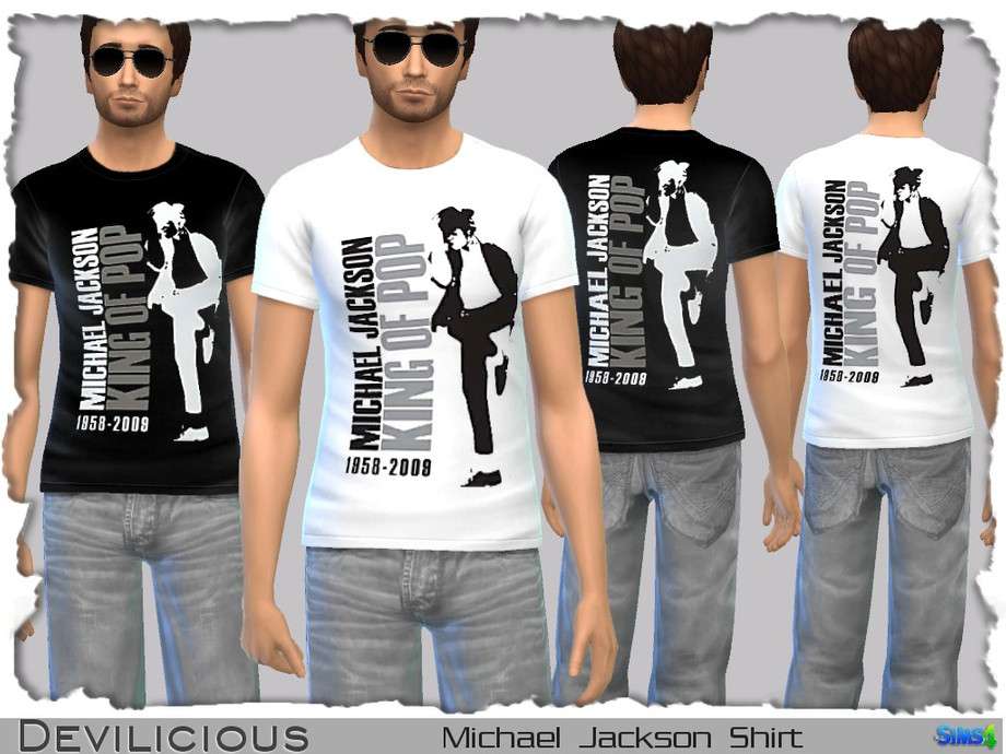 The Sims Resource | Michael Jackson Shirt