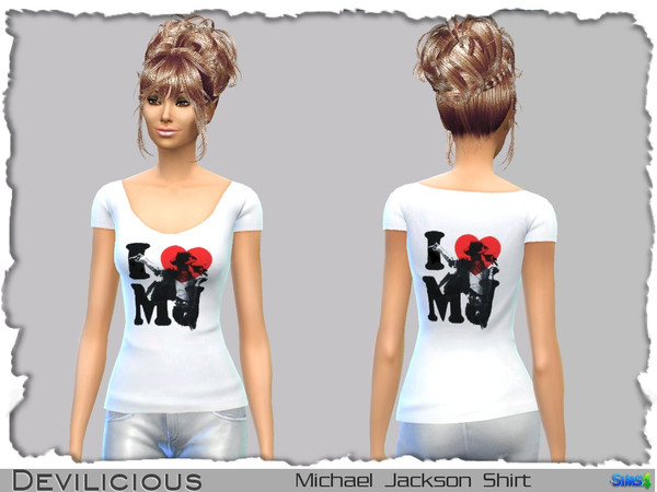 The Sims Resource | Michael Jackson Shirt