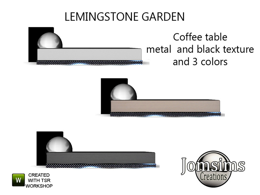 The Sims Resource - Lemingstone garden coffee table