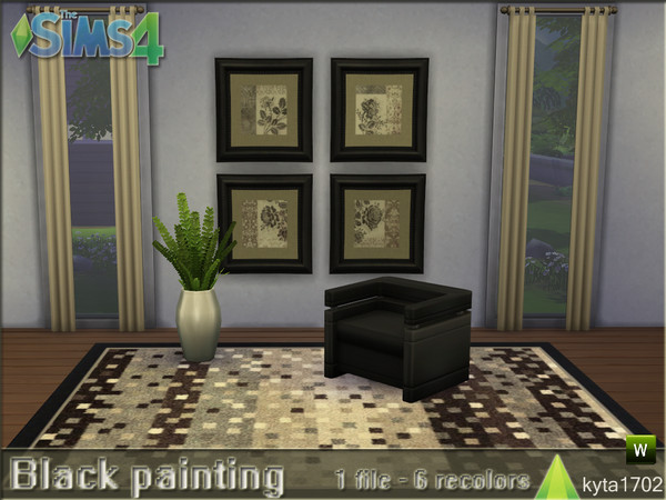 The Sims Resource | Black paintings
