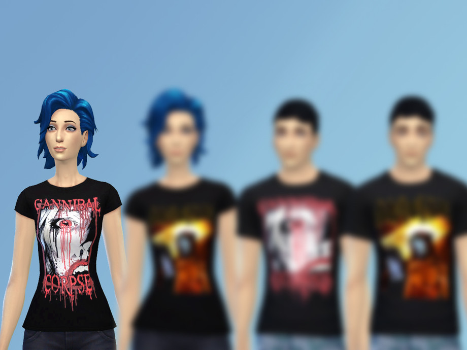 The Sims Resource | Cannibal Corpse Shirt F
