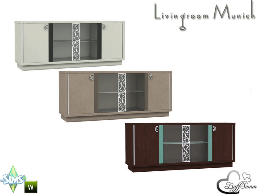 The Sims Resource - Livingroom Munich Sideboard