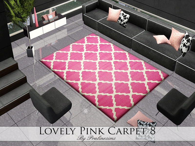 The Sims Resource | Lovely Pink Carpet 8