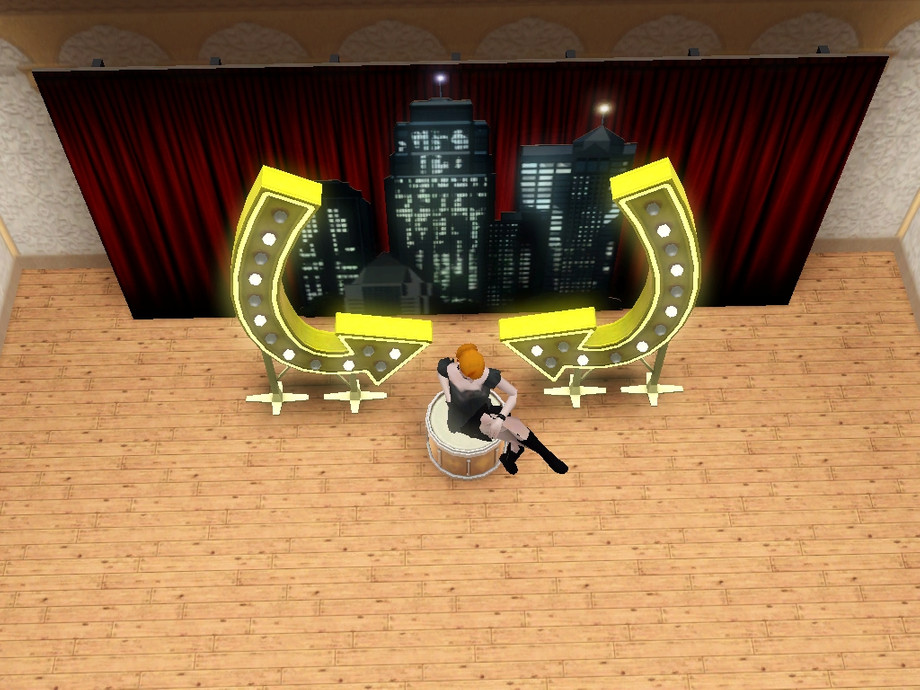The Sims Resource | Stage Curtain backdrop