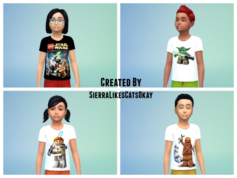 The Sims Resource | Lego Star Wars T-Shirts (Kids - Unisex)