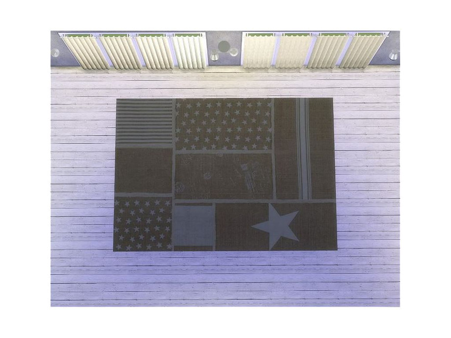 The Sims Resource - sweet vintage rug stars