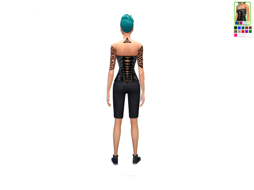 The Sims Resource - PVC Sweetheart Corset Top