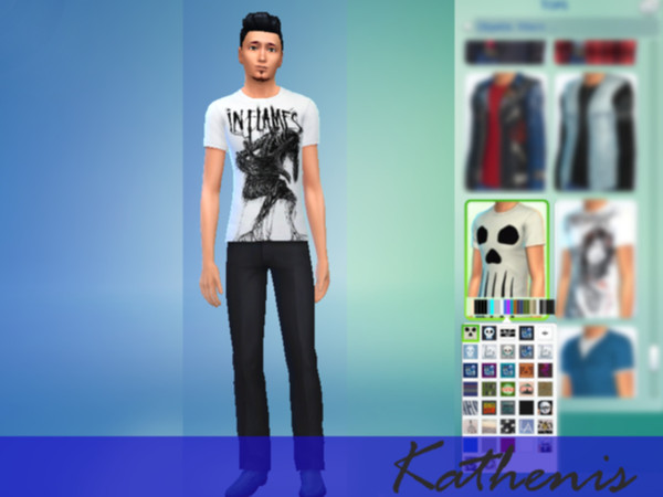 The Sims Resource | In Flames Shirt