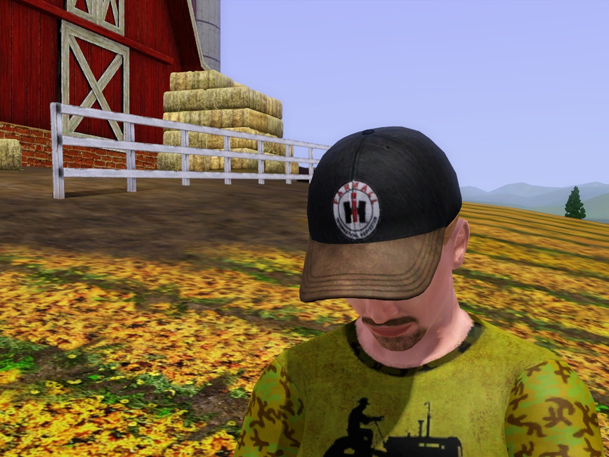 The Sims Resource - Farmall IH baseball cap for males