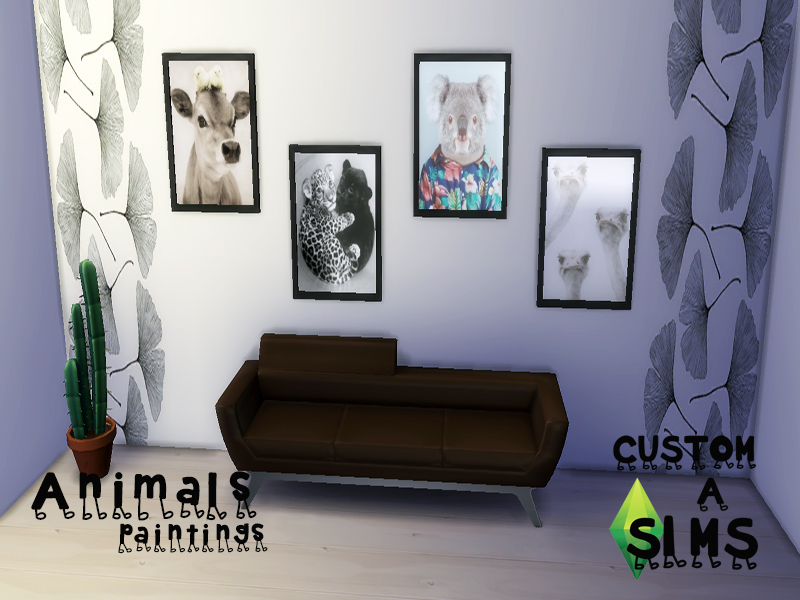 The Sims Resource | Animals paintings