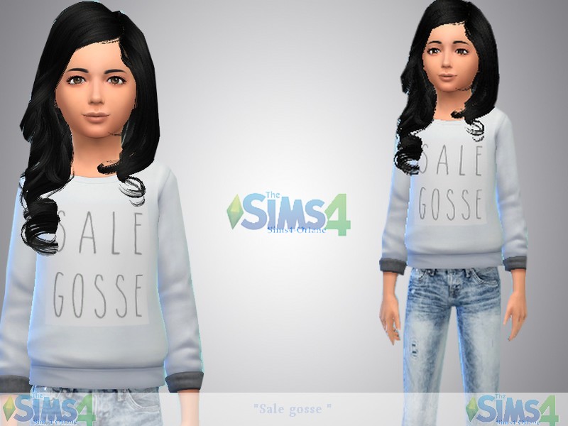 The Sims Resource | Tee-shirt girl