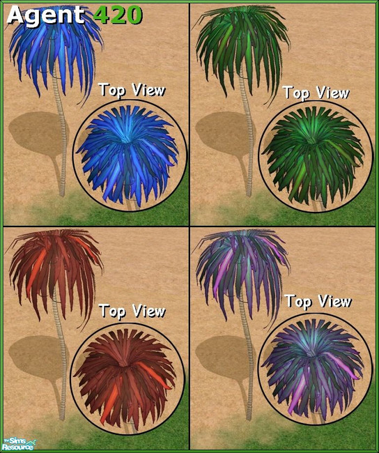 The Sims Resource - A420 Fantasy Palm Tree Set