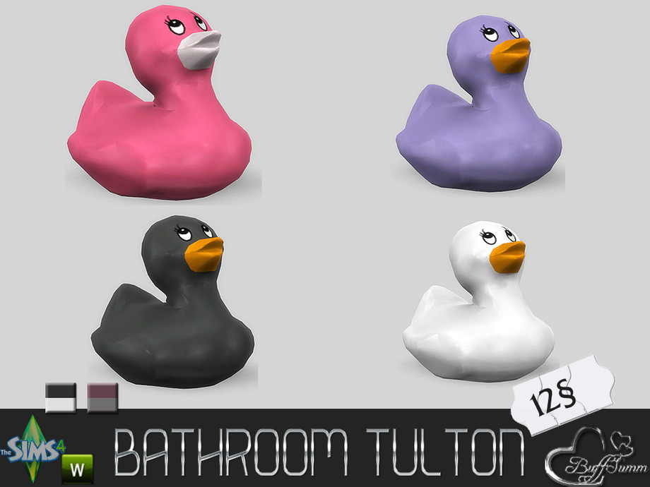 The Sims Resource | Tulton Bathroom Ducky Duck (Recolor 1)