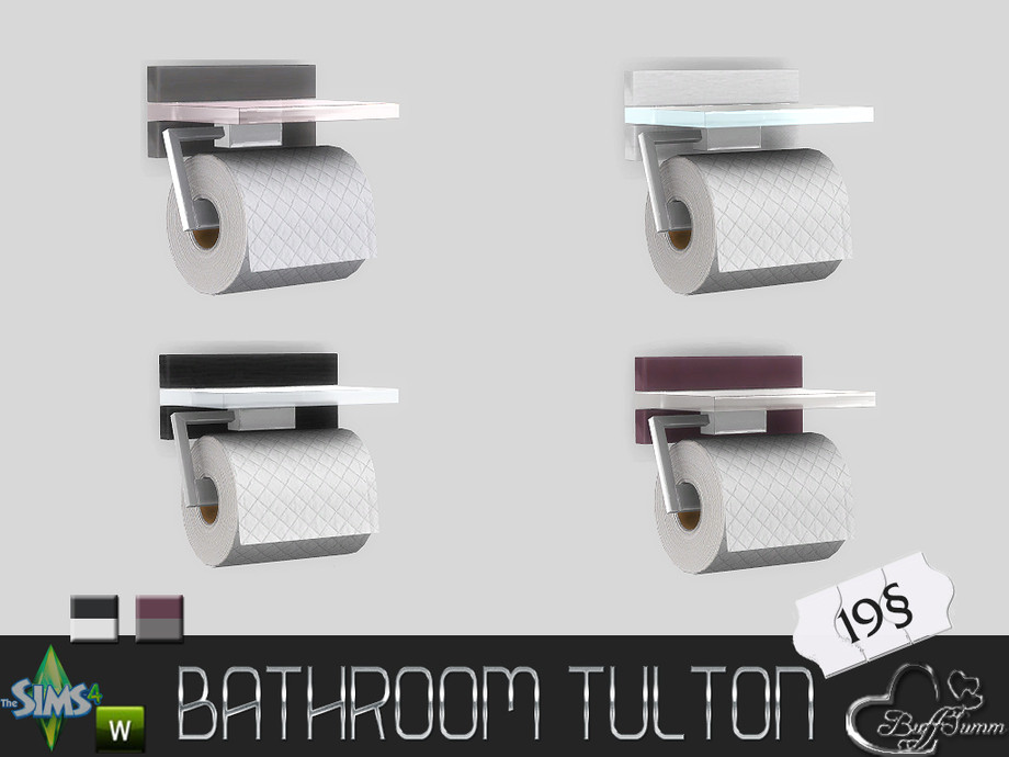 The Sims Resource | Tulton Bathroom Toilet Paper Roll (Recolor 1)