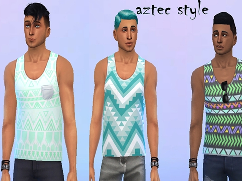 The Sims Resource - Aztec Tops Recolor - Outdoor Retreat Gamepack needed