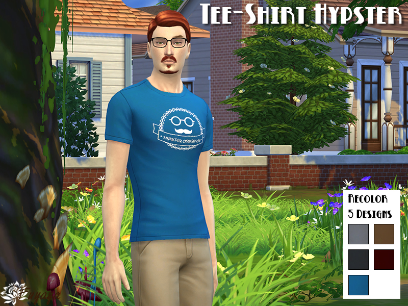 The Sims Resource | Tee-Shirt Hypster label