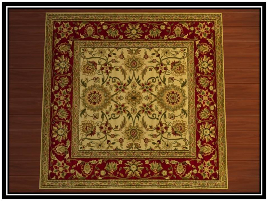 The Sims Resource | Heirloom Oriental Rugs (Square) (Part 2)