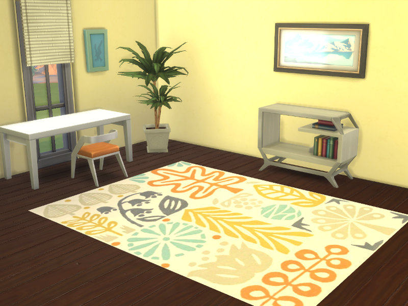 The Sims Resource | Colourful Rugs - Floral 1