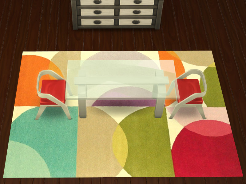 The Sims Resource | Colourful Rugs - Geometric 1