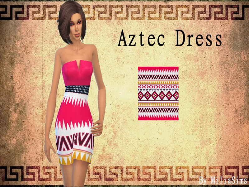 The Sims Resource | Aztec Dress
