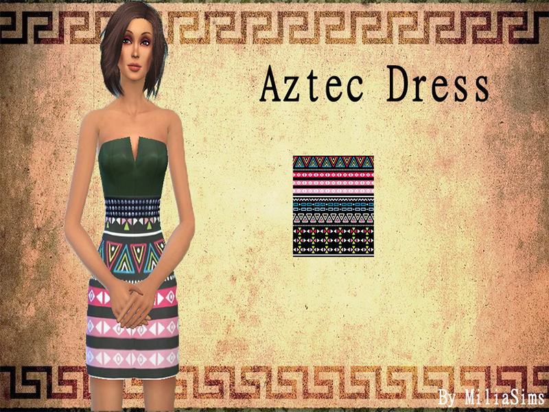 The Sims Resource | Aztec Dress