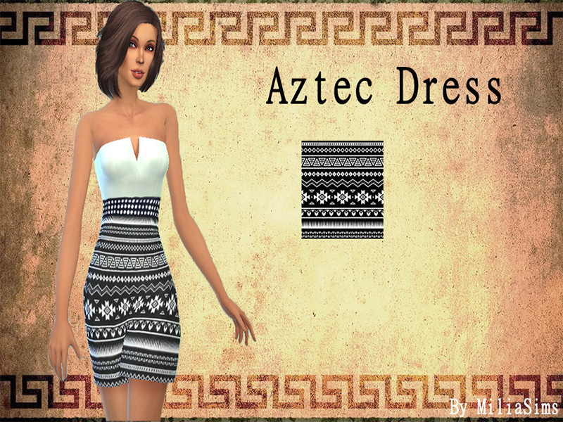The Sims Resource | Aztec Dress