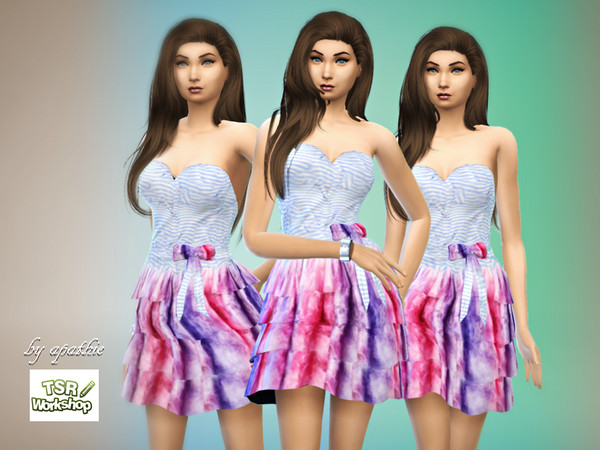 The Sims Resource | Spring Color Dress