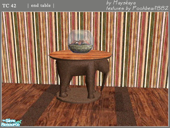 The Sims Resource - Africa set recolor - end table
