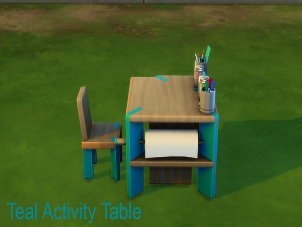 The Sims Resource | Teal Activity Table