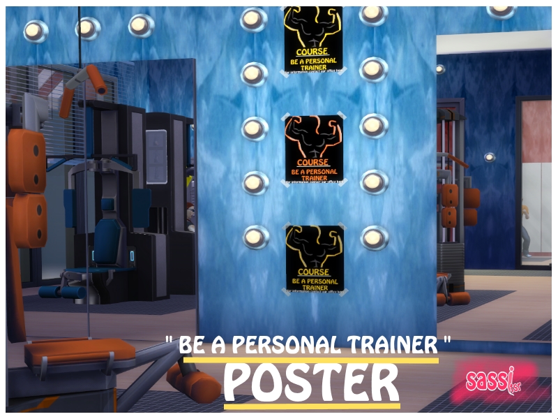 The Sims Resource | Be a Personal Trainer Poster