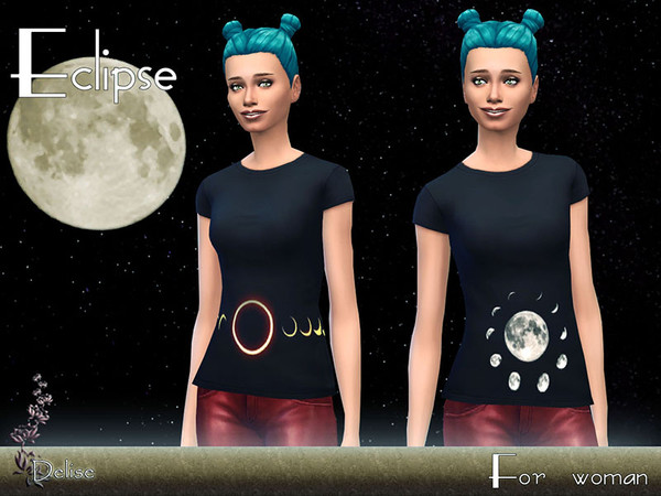 The Sims Resource | Eclipse T-Shirt for woman