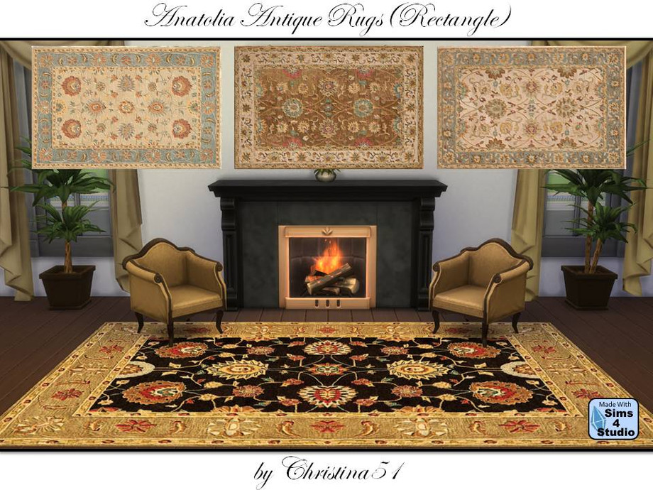 The Sims Resource | Anatolia Antique Rugs (Rectangle)