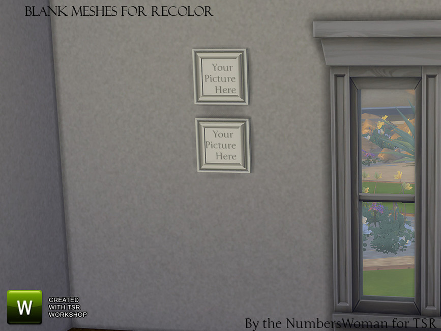 The Sims Resource - Blank Meshes Tiny Pictures