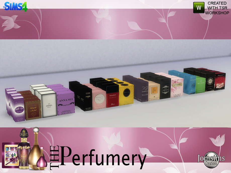 The Sims Resource | the perfumery perfume set box for shelf