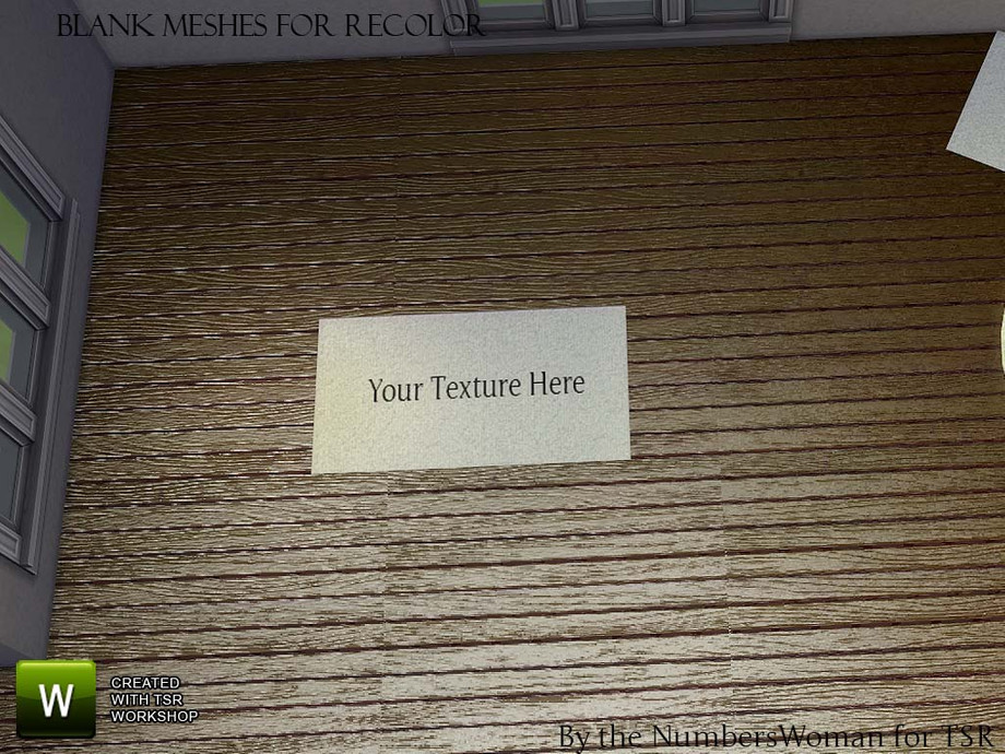 The Sims Resource | Blank Meshes 1 by 2 Rug