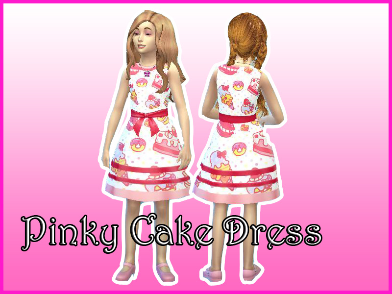 The Sims Resource | Pinky Cupcake Dress