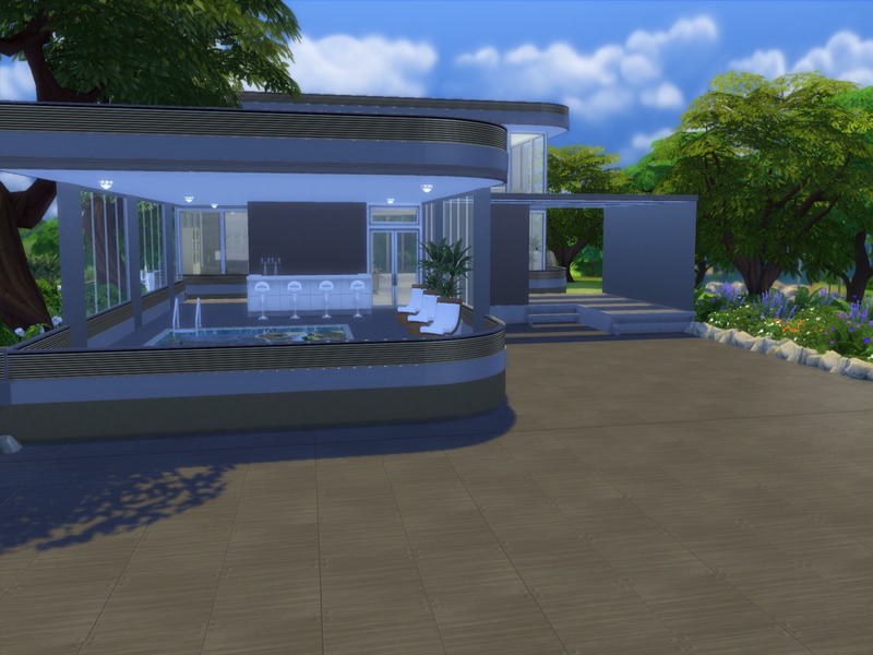 The Sims Resource | Modern Pool House 2