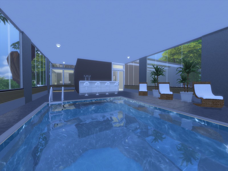 The Sims Resource | Modern Pool House 2